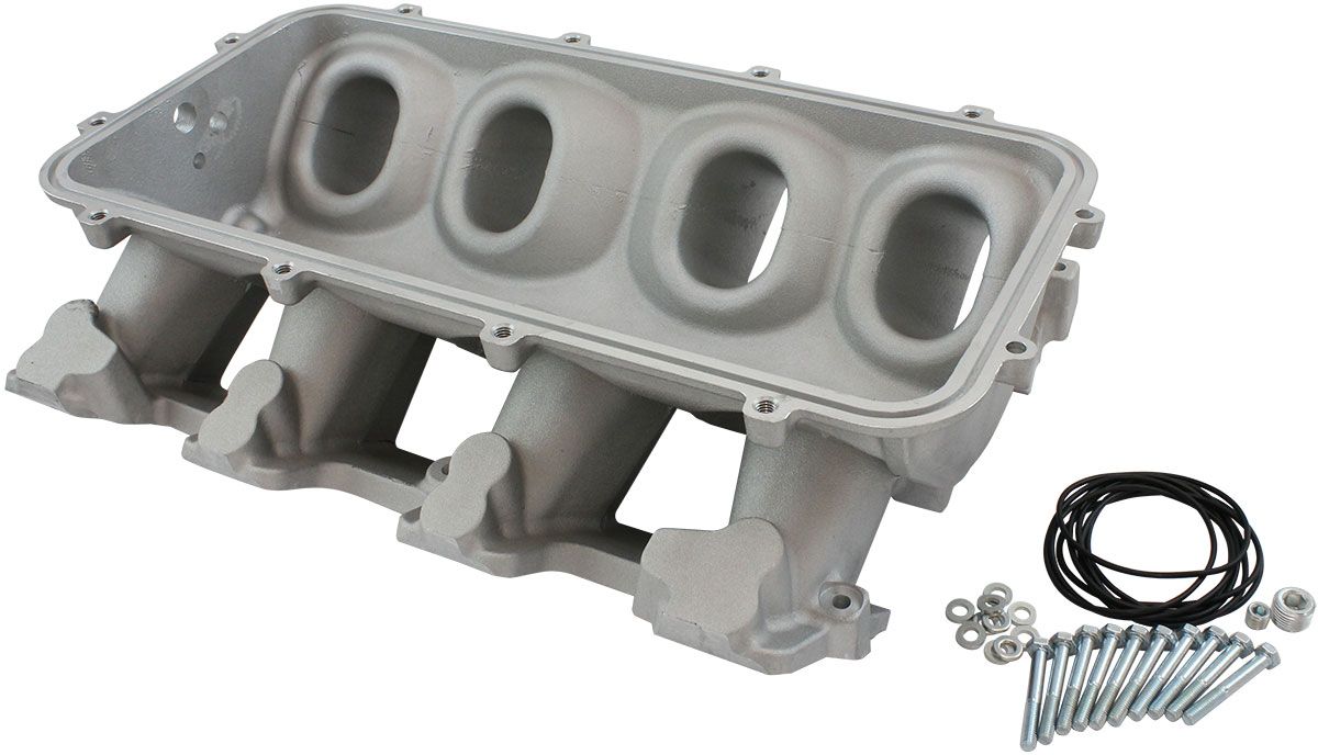 Aeroflow Low Rise NON-EFI GM LS Cathedral Port Intake Manifold Base, N ...