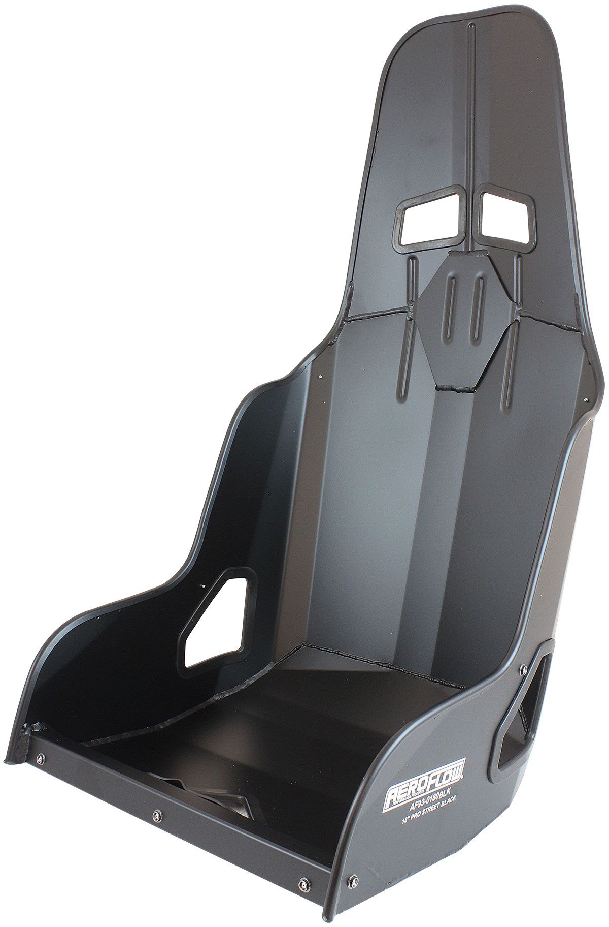 Aeroflow Pro Street Drag 18" Aluminium Race Seat, Black Finish (AF93-0 ...