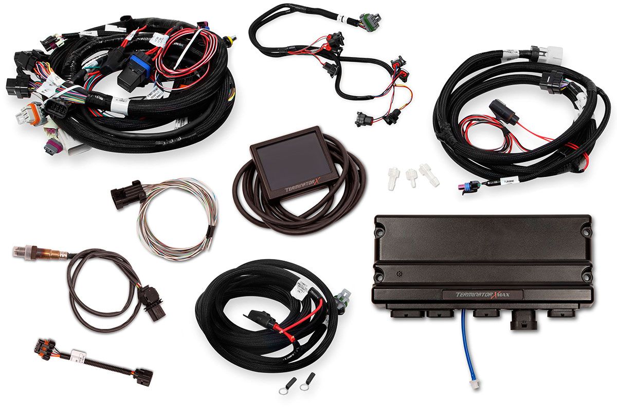 Holley Terminator X Max ECU Kit, 24x Crank - 1x Cam - EV1 Injectors (H ...