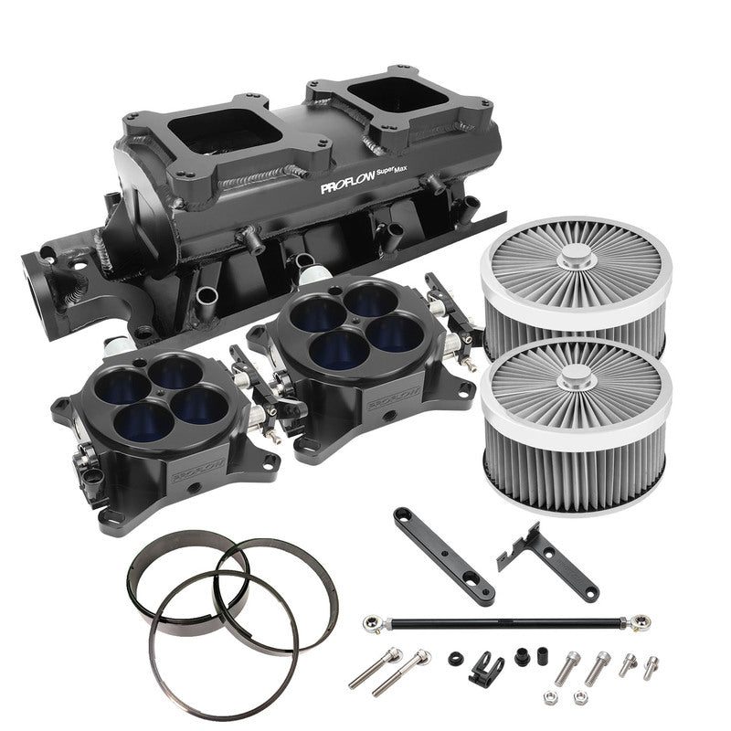 Proflow SuperMax EFI Intake Quad Manifold Kit, Fuel Rails, SB Ford 289 ...