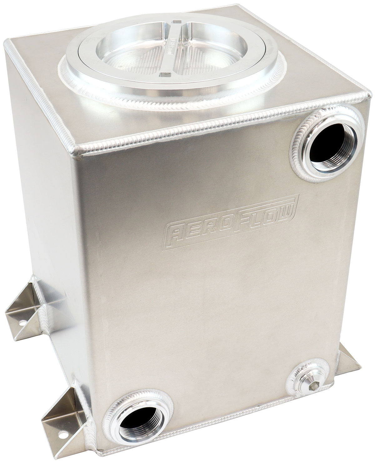 Aeroflow Universal Water / Ice Tank - Raw -20 ORB Inlet/Outlet With 6 ...