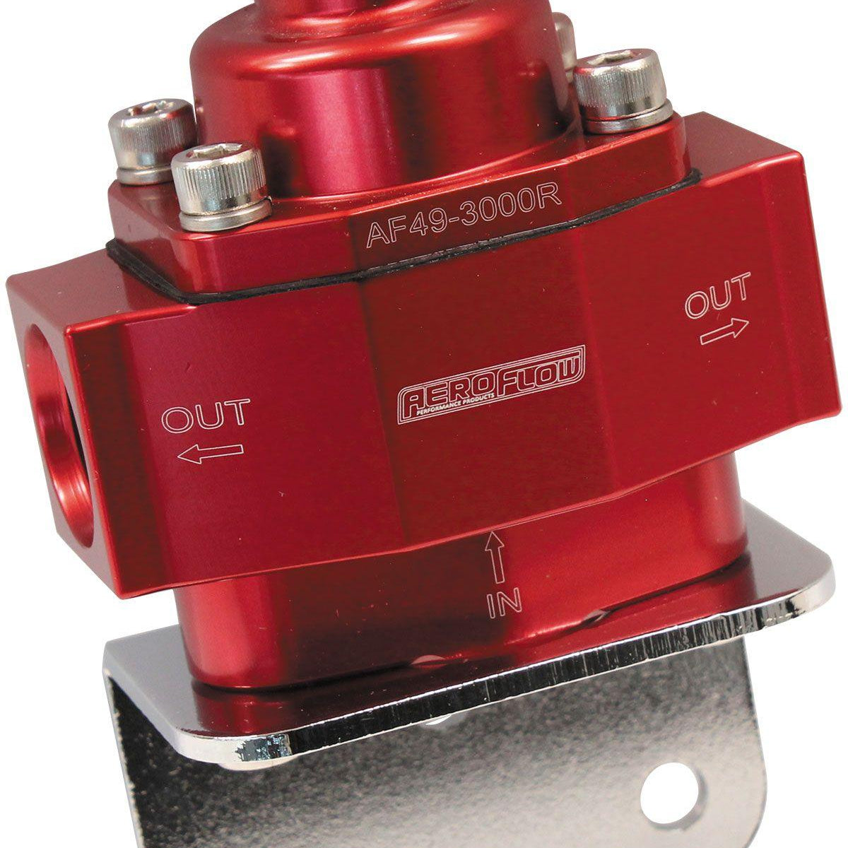 Aeroflow Billet 2-Port Fuel Pressure Regulator with -8 ORB Ports (AF49 ...
