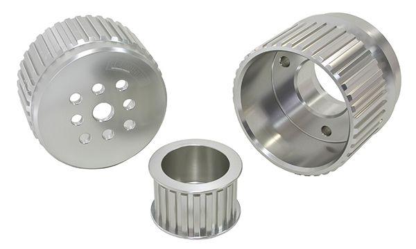 Aeroflow Chevrolet Gilmer Drive Kit (Belt not included) - Silver Finis ...