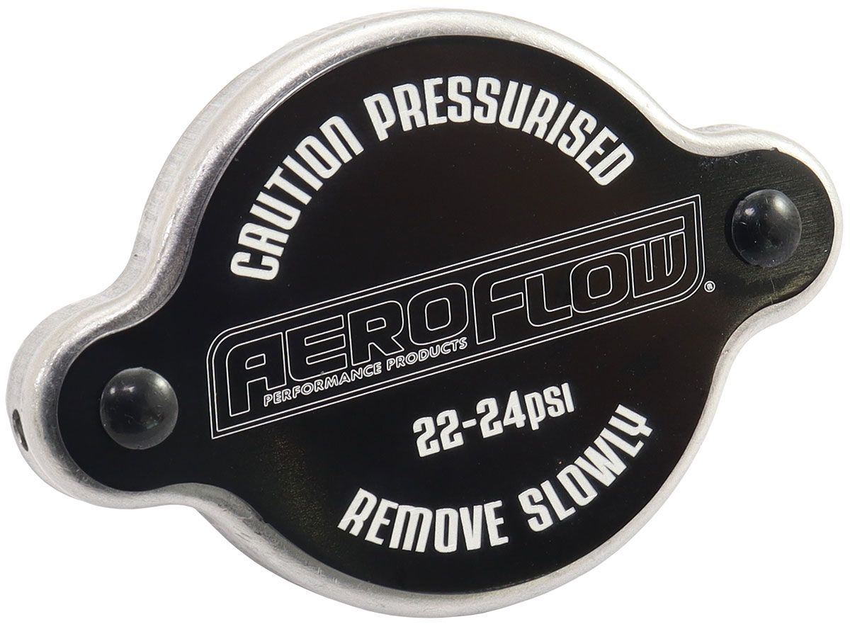Aeroflow Small Radiator Cap - Black (AF64-5034BLK) — Fast Lane Spares