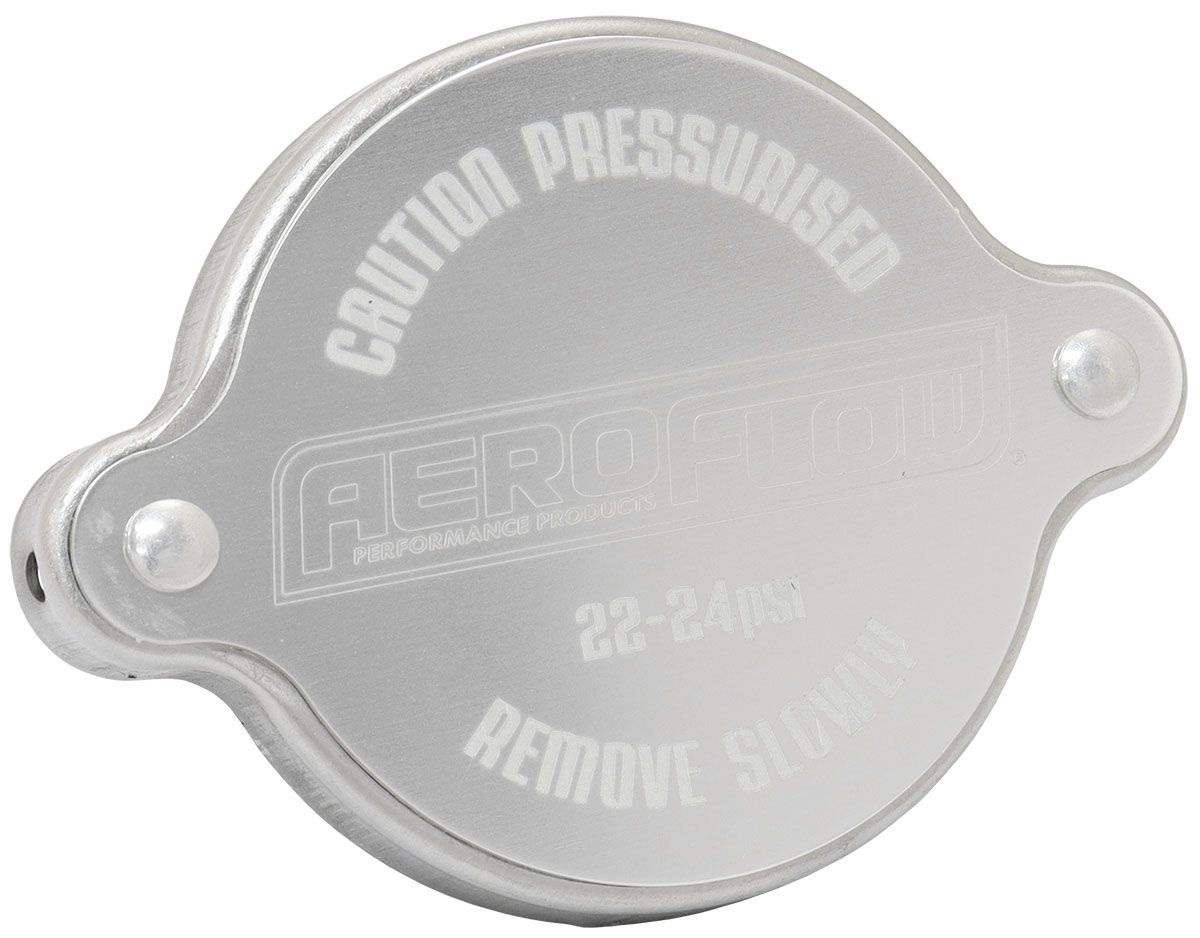Aeroflow Large Radiator Cap - Silver (AF64-5045S) — Fast Lane Spares