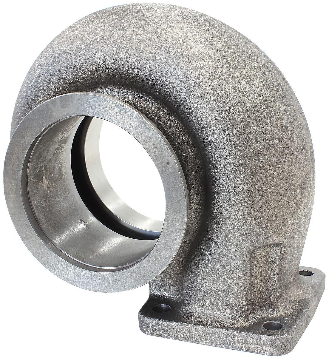 Aeroflow Boosted 1.25 A/R T4 Inlet & V-Band Outlet Turbo Exhaust Housi ...