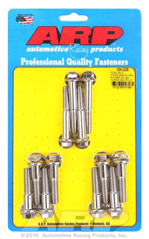 ARP Intake Manifold Bolt Kit Hex Head, S/S (AR454-2006) – Fast Lane Spares