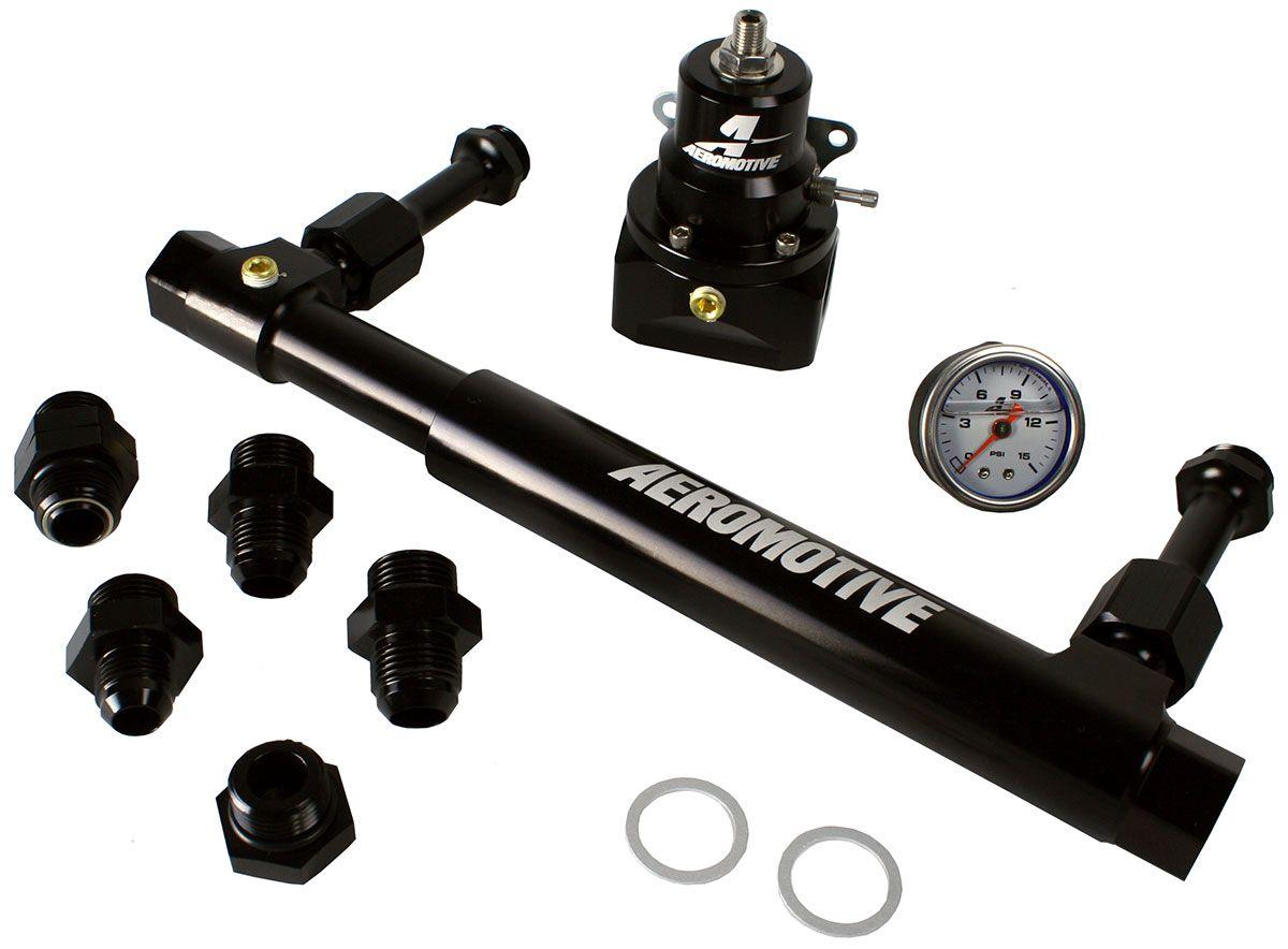 Aeromotive Dual Action Adjustable Fuel Log with Bypass Regulator (ARO1 ...