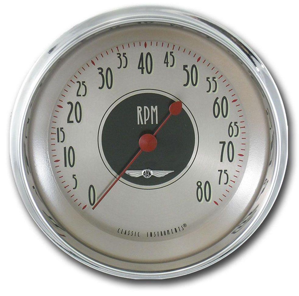 Classic Instruments All American Nickel Series 3-3/8 Tacho With (With ...