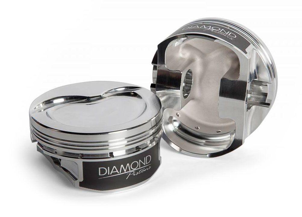 Diamond LS2 Dish Top Forged Pistons with Rings (D11520-R1-8) — Fast ...