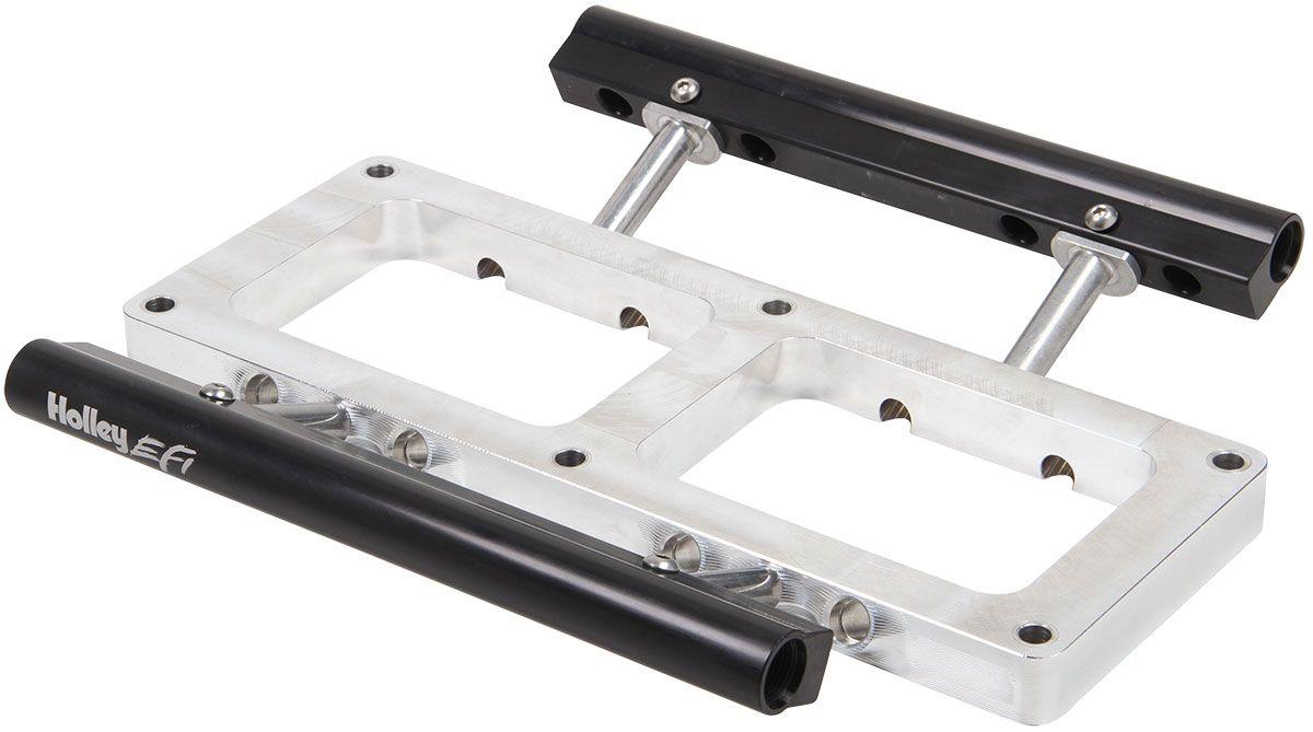 Holley Supercharger Injector Spacer with EFI Rails (HO17-92) — Fast ...