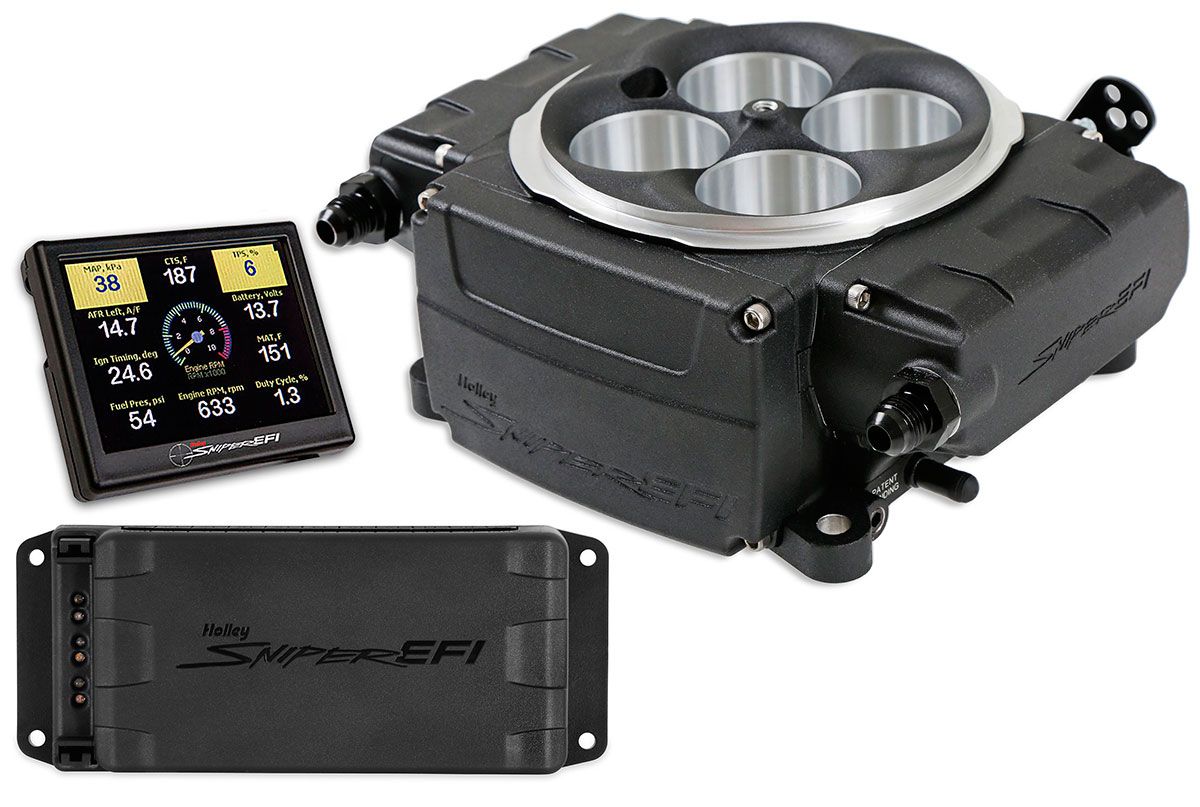 Holley Sniper EFI 4BBL Self Tuning System with PDM,Black (HO550-511-3P ...