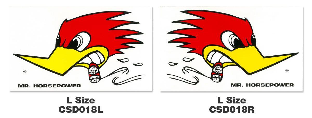 Mooneyes Clay Smith "MR HORSEPOWER" Sticker (MNCSD18R) — Fast Lane Spares