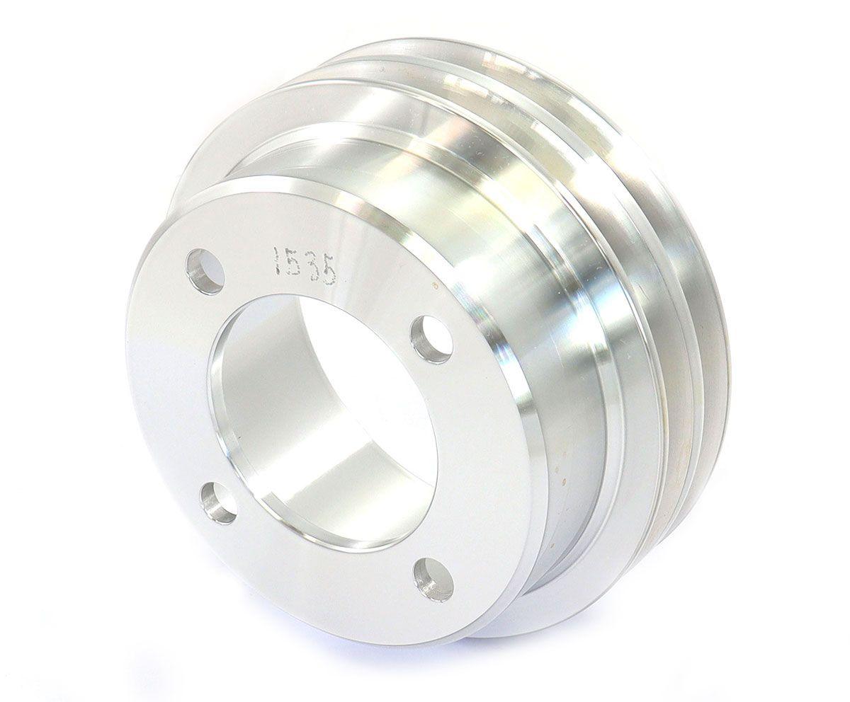 March Performance 2-Groove Crank Pulley with 4-Bolt Fluid Damper 5-1/2 ...