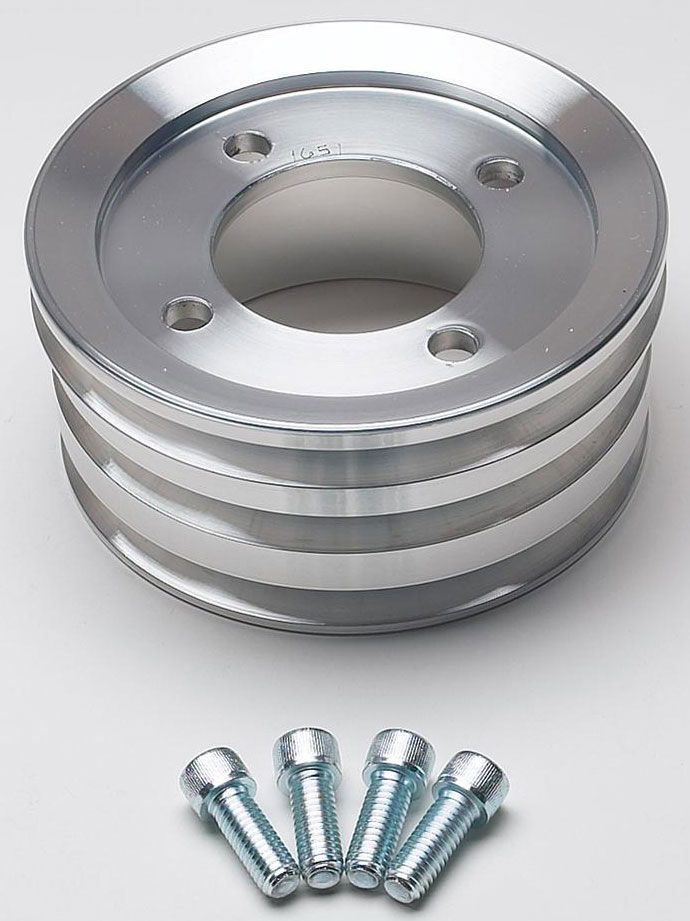 March Performance 3-Groove Crank Pulley 5-1/2", 1st Groove Offset is 1 ...
