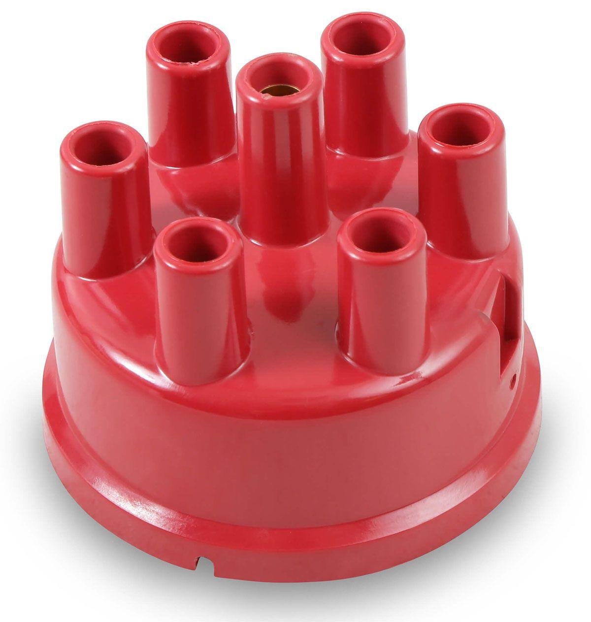 Mallory YL 6 Cyl Red Socket Type Distributor Cap (MSD270) — Fast Lane ...