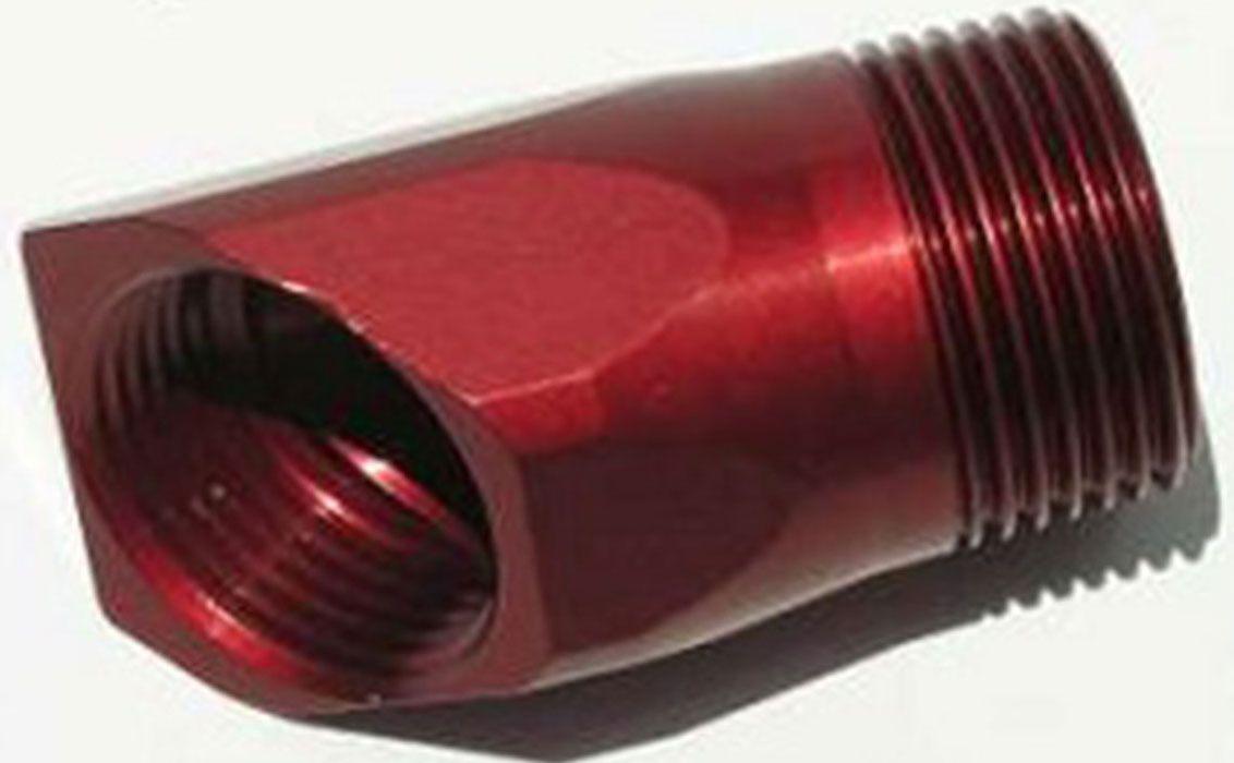 Meziere Inlet Fitting Adapter, Red Finish (MZWP1045R) — Fast Lane Spares