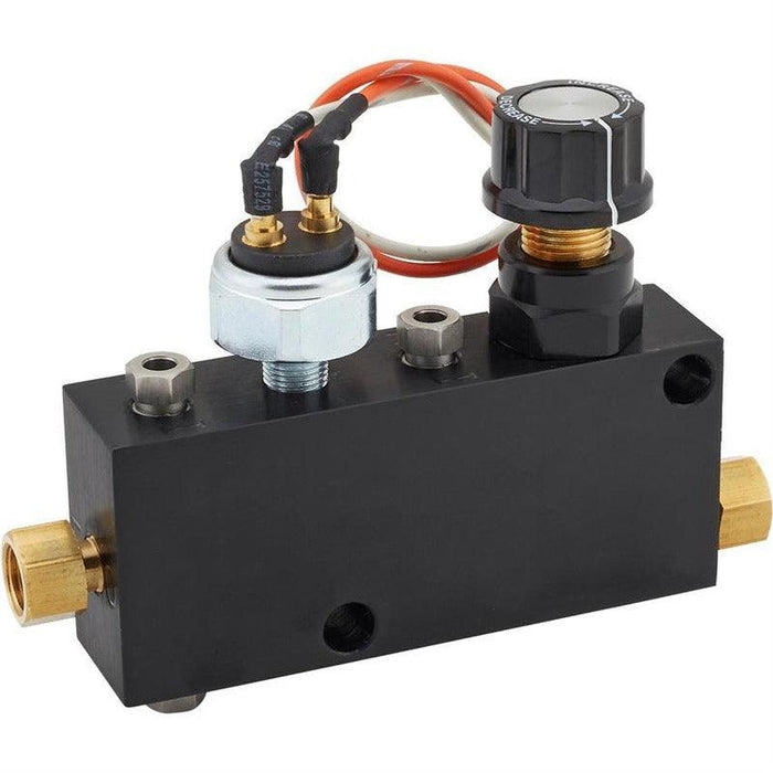 Proflow Adjustable Proportioning Valve Block , brake switch , Black Al ...