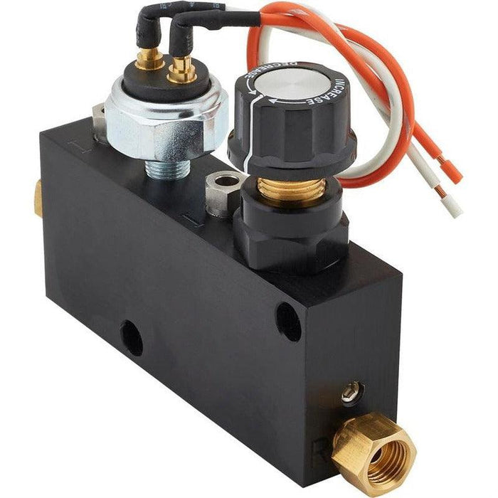 Proflow Adjustable Proportioning Valve Block , brake switch , Black Al ...