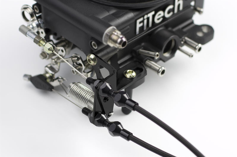 Proflow Throttle Cable Bracket, Kickdown Lever, Black Stainless Steel ...