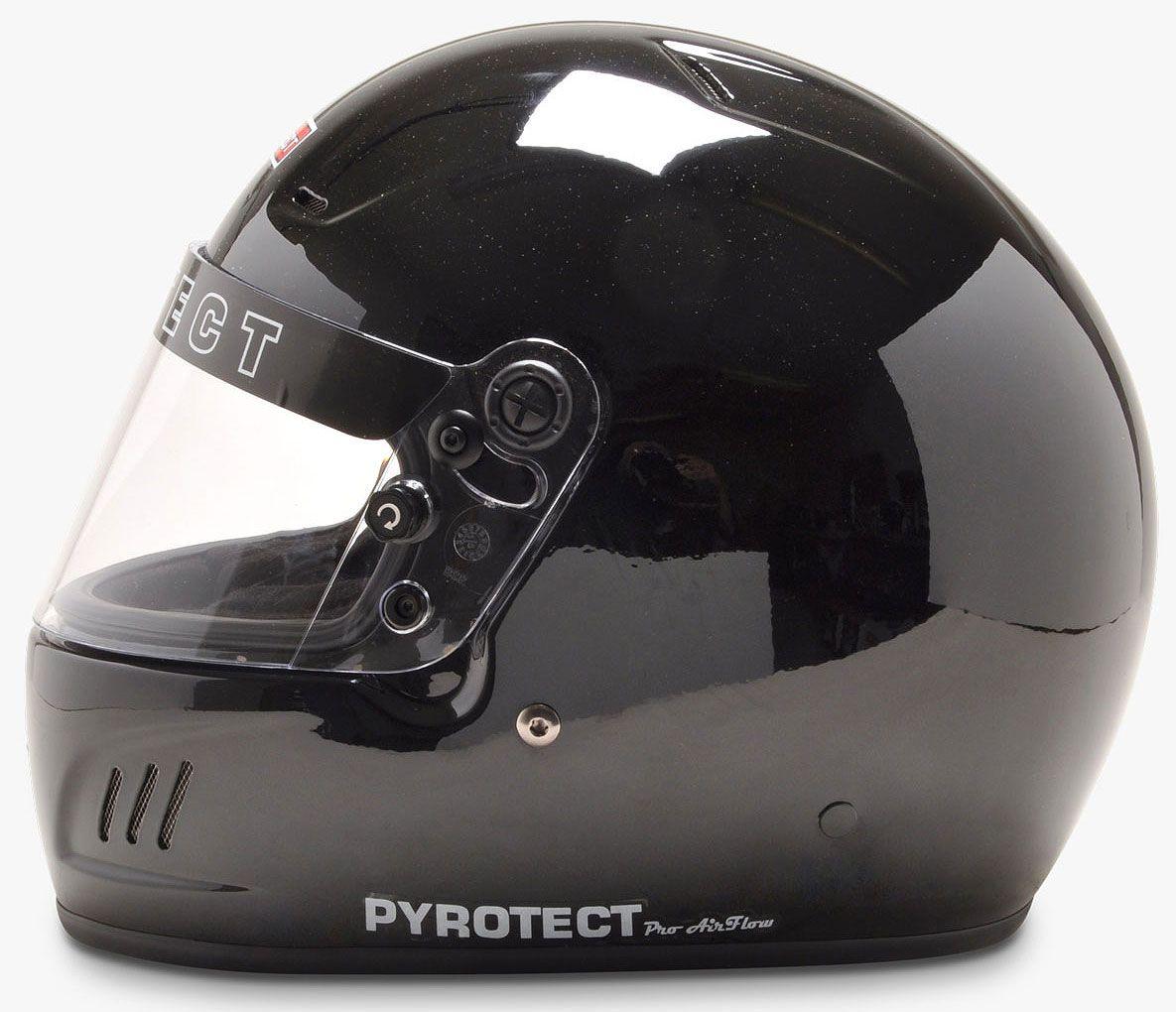 Pyrotect Pro Airflow Helmet, Gloss Black, X-Large (PYHB901520) — Fast Lane Spares