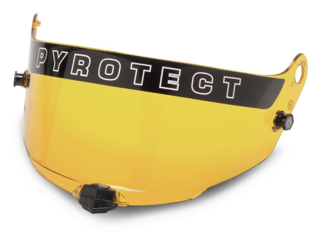 Pyrotect Helmet Shield, Gold Chrome (PYHS200620) — Fast Lane Spares