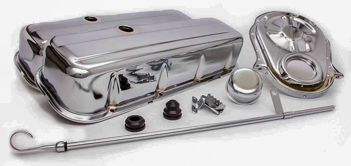 RPC Engine Dress Up Kit (Chrome) with Tall Valve Covers (RPCR3026 ...