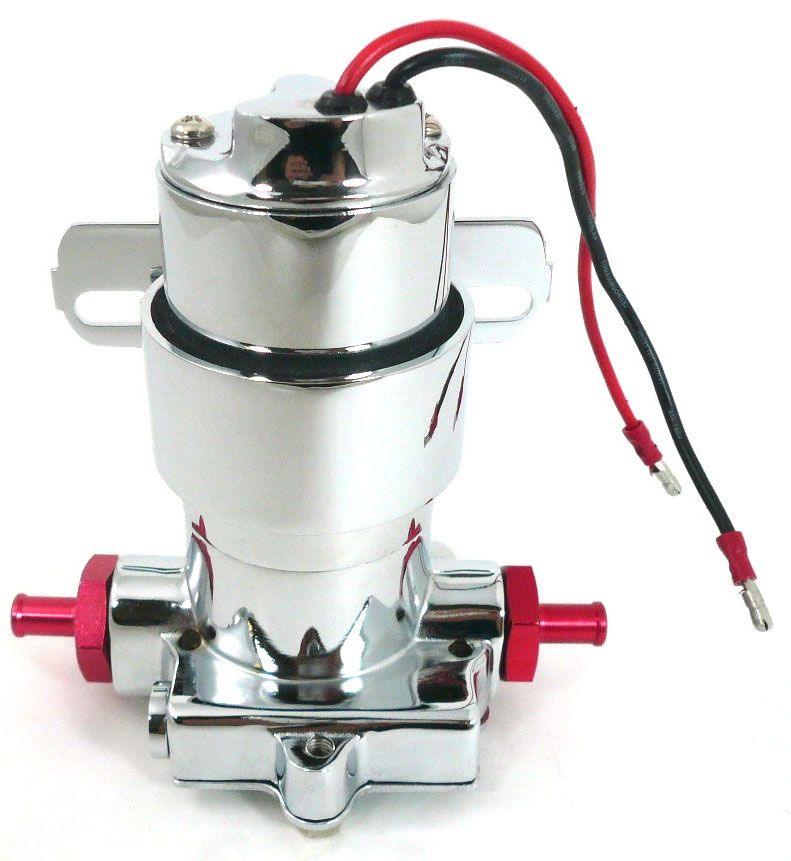 RPC Chrome Electric Fuel Pump 378LPH-7PSI, 3/8" Inlet/Outlet (RPCR6253 ...