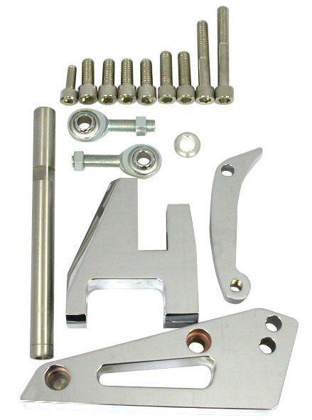 RPC Aluminium "Outward Mount" Alternator Bracket, Chrome Finish (RPCR6 ...