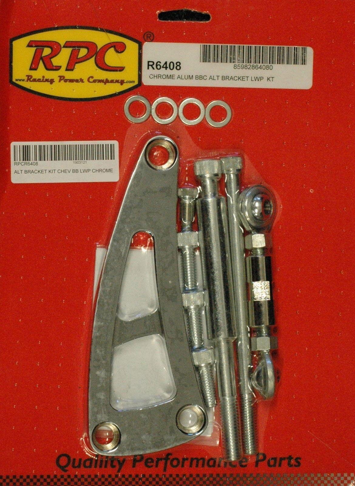 RPC Aluminium "Outward Mount" Alternator Bracket, Chrome Finish (RPCR6 ...