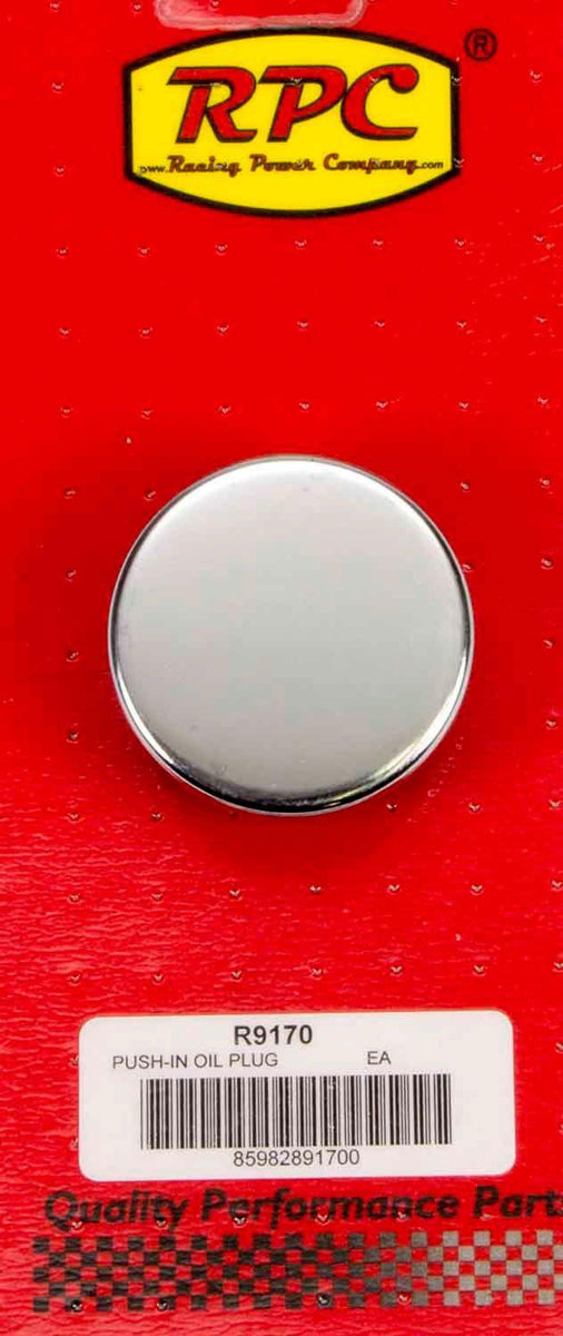 RPC Push-In Oil Plug, Plain Chrome Top & Rubber Base (RPCR9170) – Fast ...