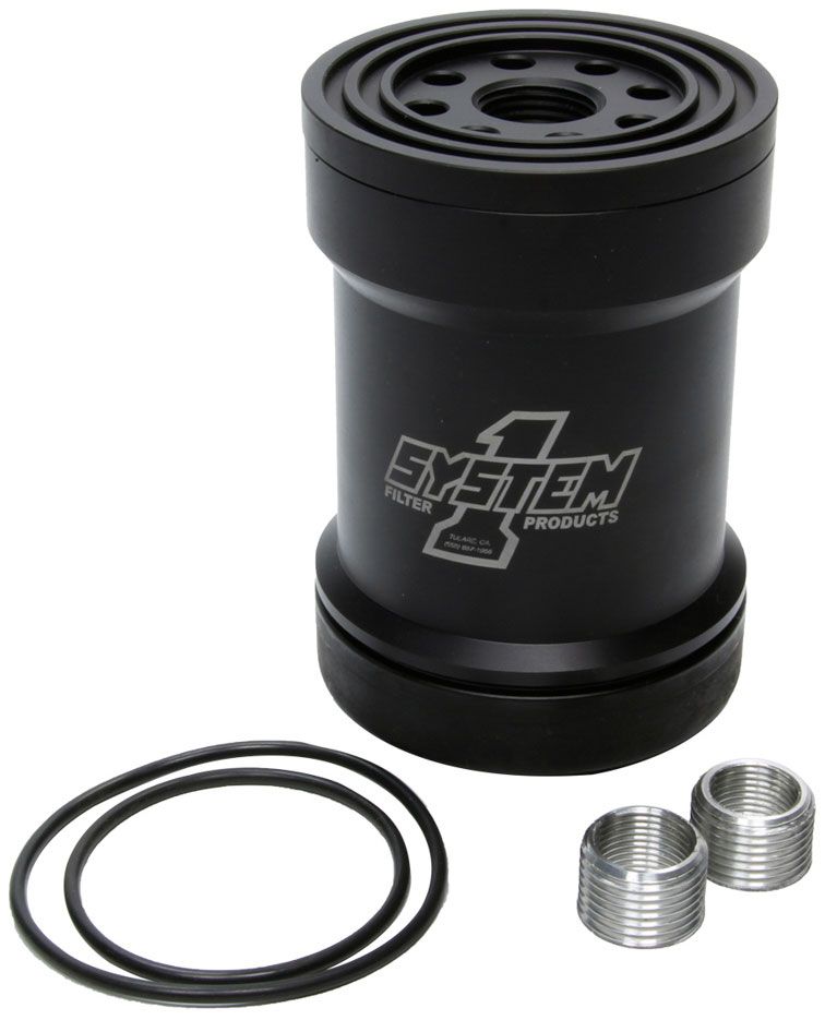 System 1 Long Billet Oil Filter 75 Micron, Universal Thread 3-3/4 x 5 ...