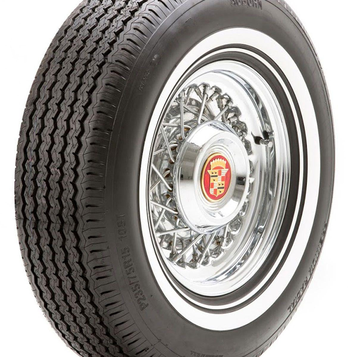 ACT 235/75-R15 Radial Tyre With 3-1/8" Whitewall (TIRAMC235-75-15 ...