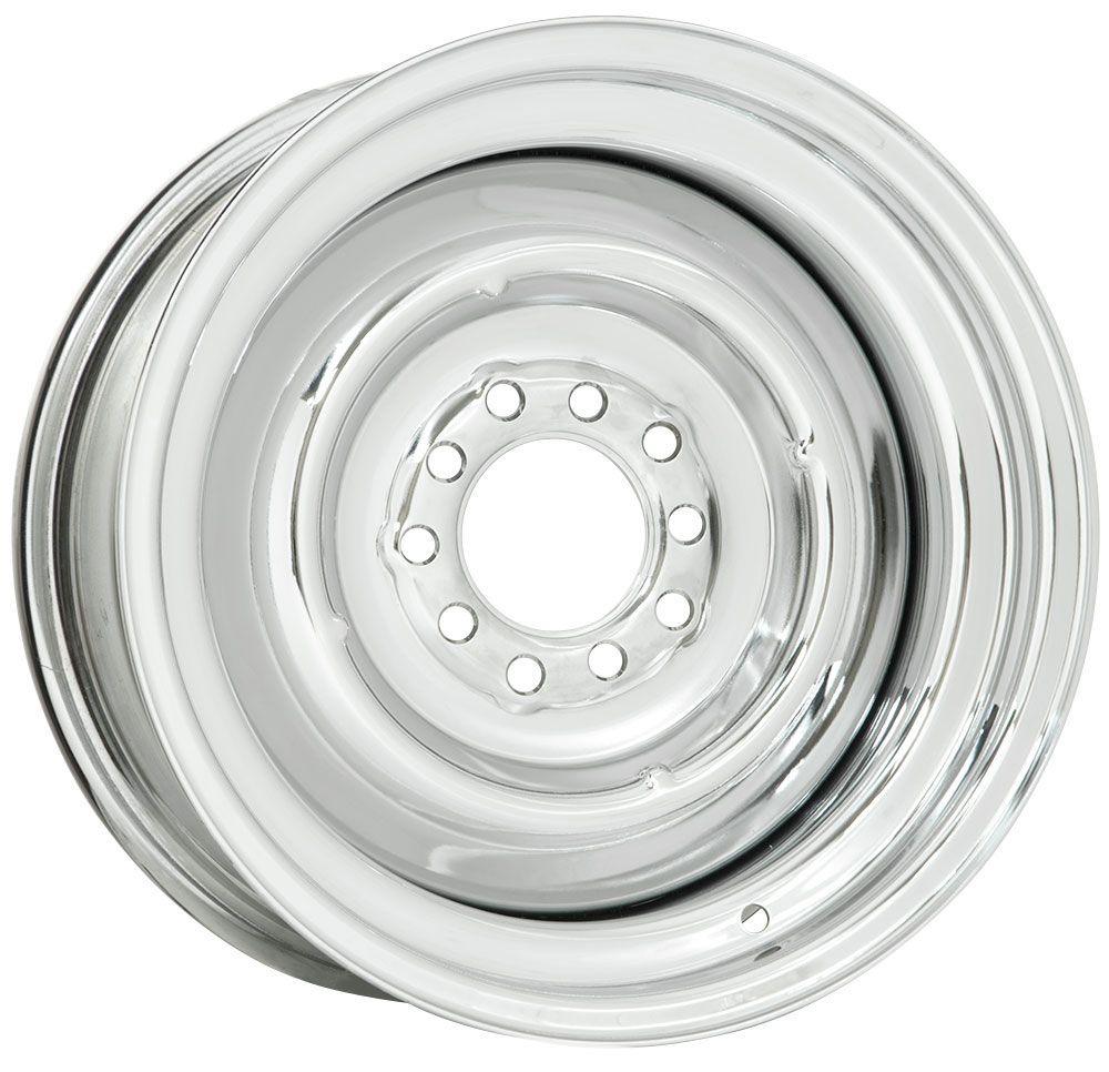 Wheel Vintiques Full Chrome Solid Steel Rim 15 x 6" (WV22-561204 ...