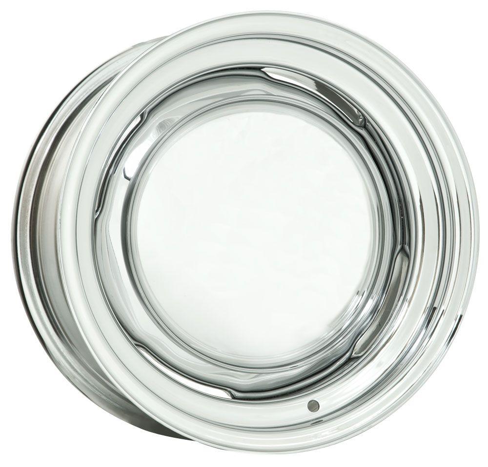 Wheel Vintiques Chrome O.E Ford Rim - Chev Style 15 x 7" (WV64-5712044 ...